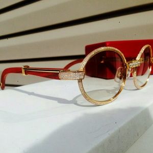 Cartier | Accessories | Custom Iced Out Vintage Cartier Sunglasses ...